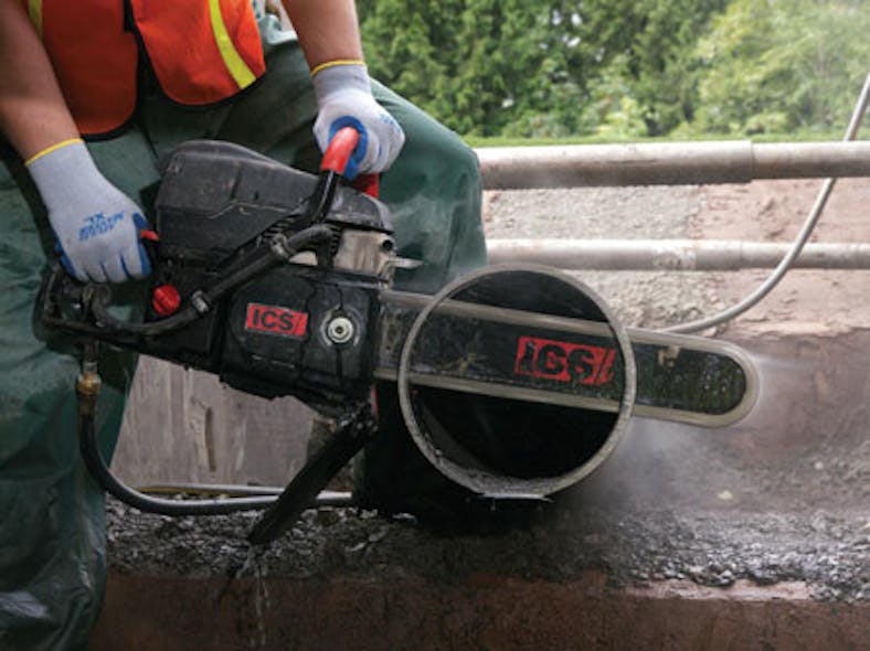 ICS PowerGrit Utility Chain Saw solution | WaterWorld
