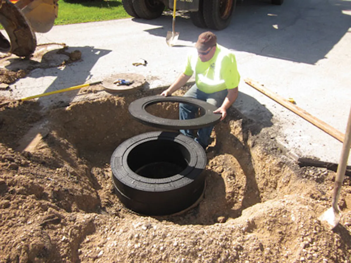 Manhole Grade Adjustment System | WaterWorld